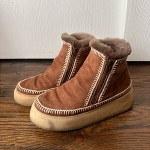 Laidback London | Shoes | Laidback London Setsu Crochet Platform Boots ...